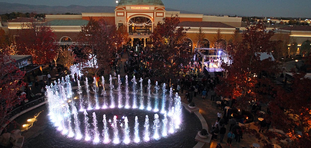 Outside the Lines Water Feature at The Village at Meridian