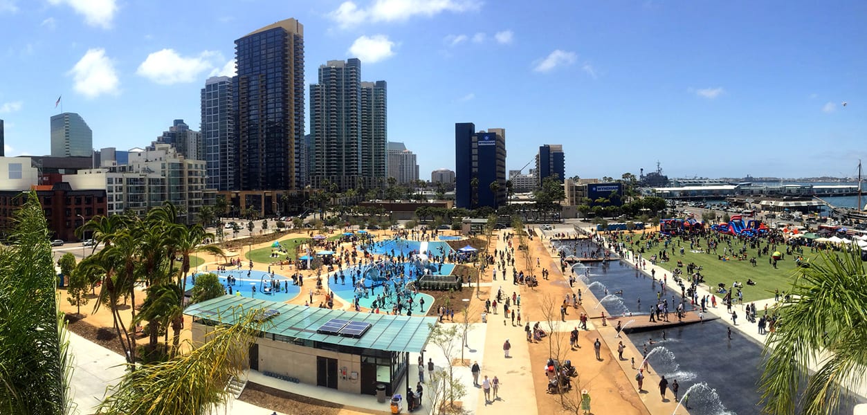 Outside The Lines Water Feature At San Diegos Waterfront Park